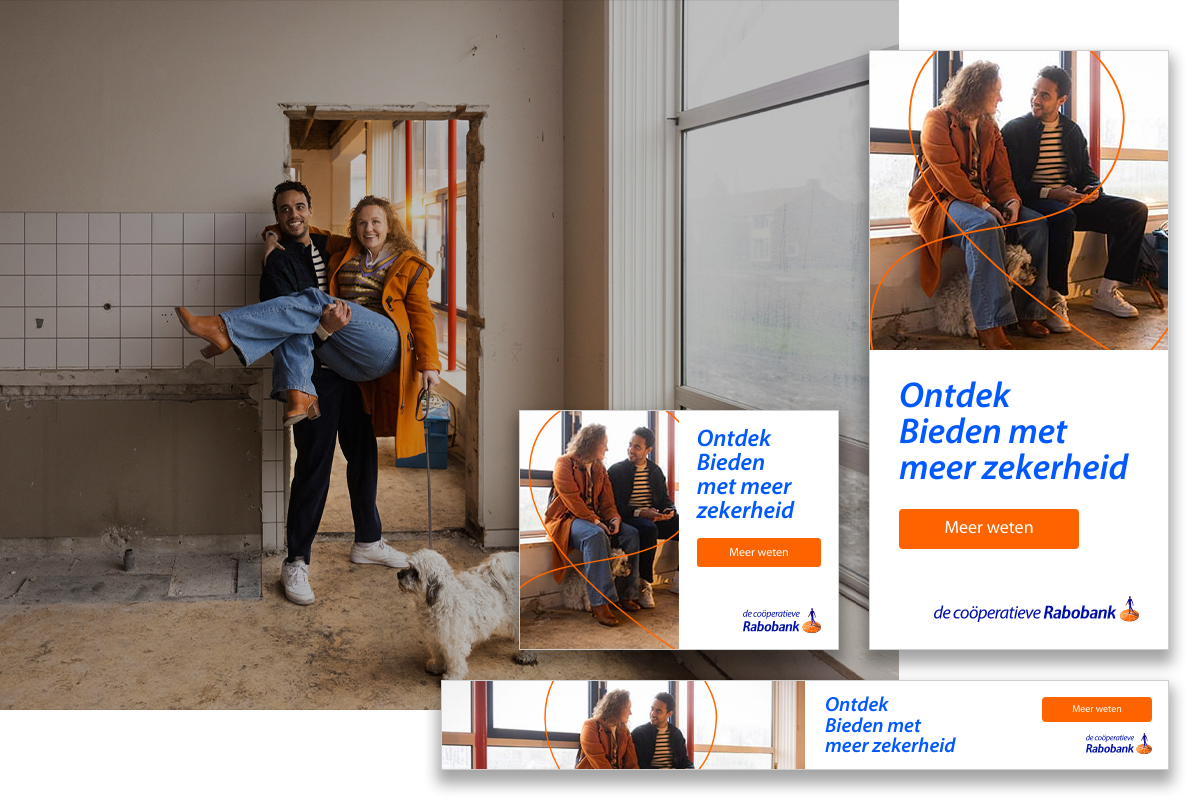 Consistente display advertising voor Rabobank